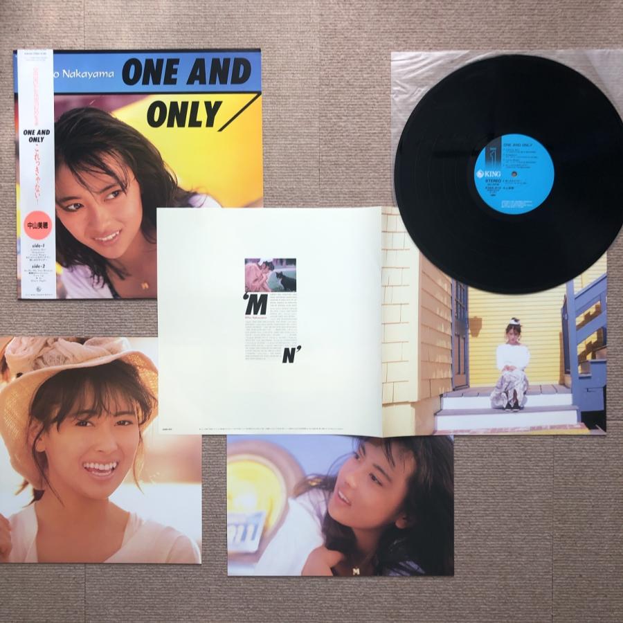 傷なし美盤 美ジャケ ほぼ新品 レア盤 中山美穂 Miho Nakayama 1987年 LPレコード One And Only 帯付 リーフレット付 小室哲哉 : ASTROTUNES ...