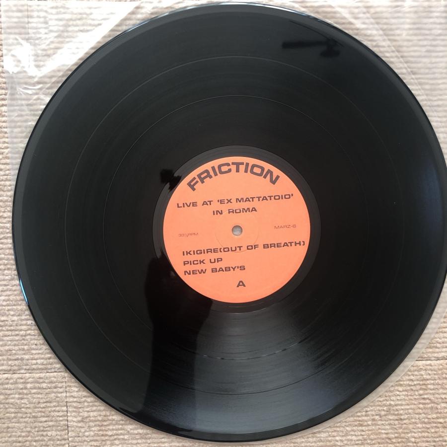 傷なし美盤 激レアフリクション Friction 1985年 LPレコード Live At "Ex Mattatoio" In Roma 国内 ...