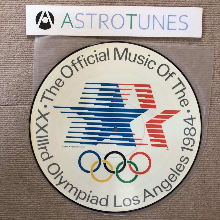 良盤 激レア オムニバス 1984年 LPピクチャーレコード The Official Music Of XXIIIrd Olympiad - Los Angeles 1984 米国盤 ...