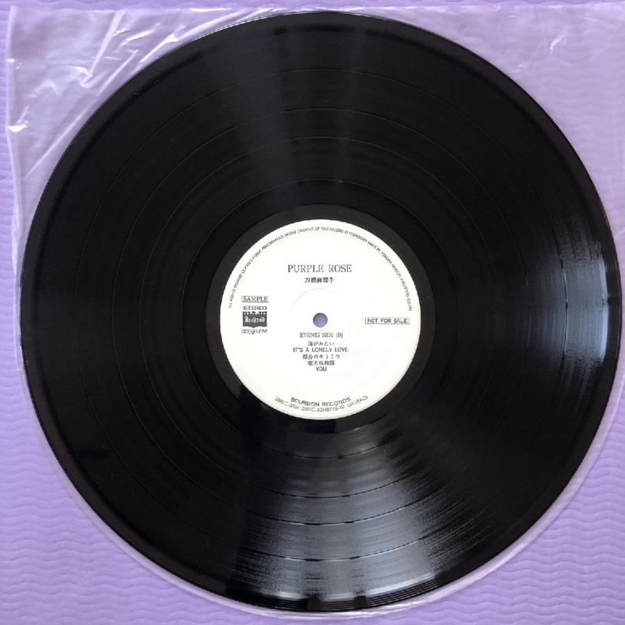 良盤 レア盤 刀根麻理子 Mariko Tone 1985年 LPレコード パープル・ローズ Purple Rose オリジナル盤 プロモ盤 ...