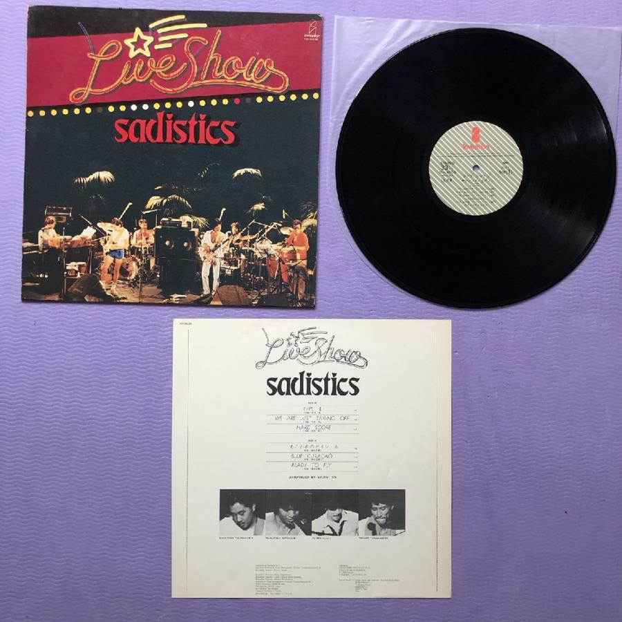 サディスティックス Sadistics 1979年 LPレコード ライブ・ショウ The Live Show オリジナルリリース盤 高中正義 高橋幸宏 後藤次利 今井裕 ...
