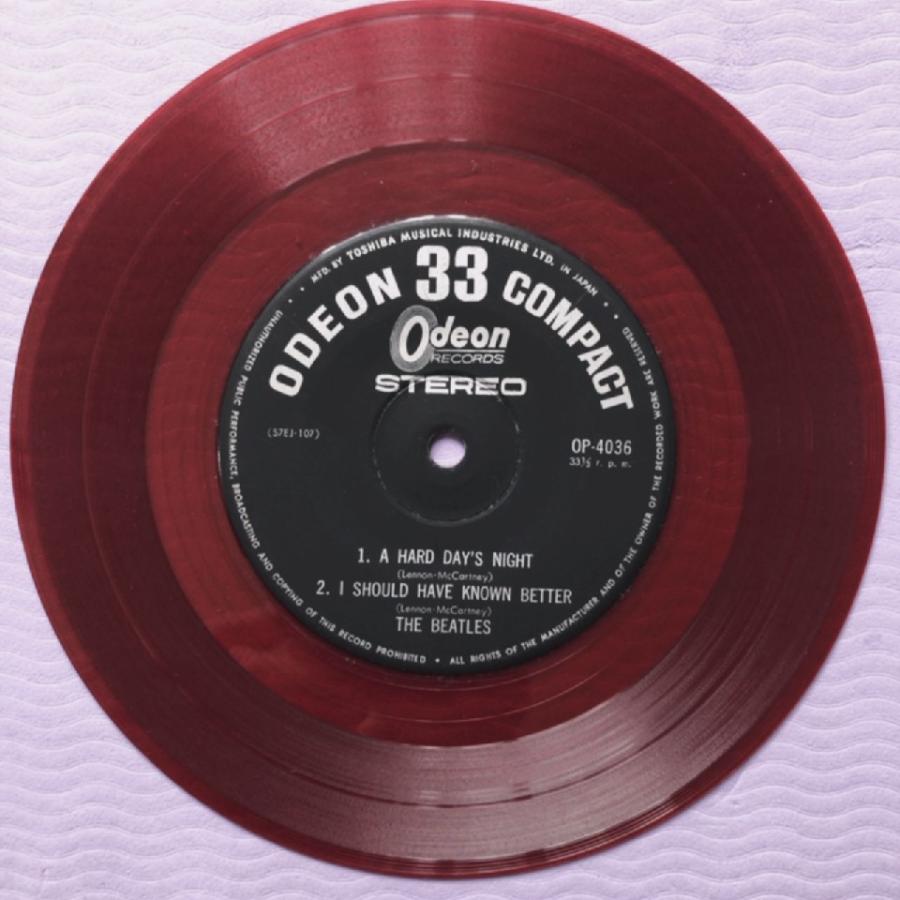 Odeon赤盤 ビートルズ Beatles 1965年 7"EPカラーレコード ビートルズがやって来るヤァ！ヤァ！ヤァ！ A Hard Day's Night 国内盤 : ASTROTUNES ...