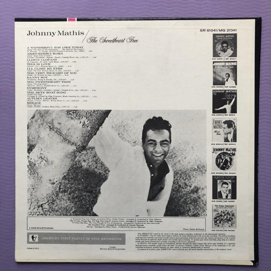 原信夫Collection 美ジャケ 激レア 1965年米国オリジナルリリース盤 ジョニー・マティス Johnny Mathis LPレコード ...