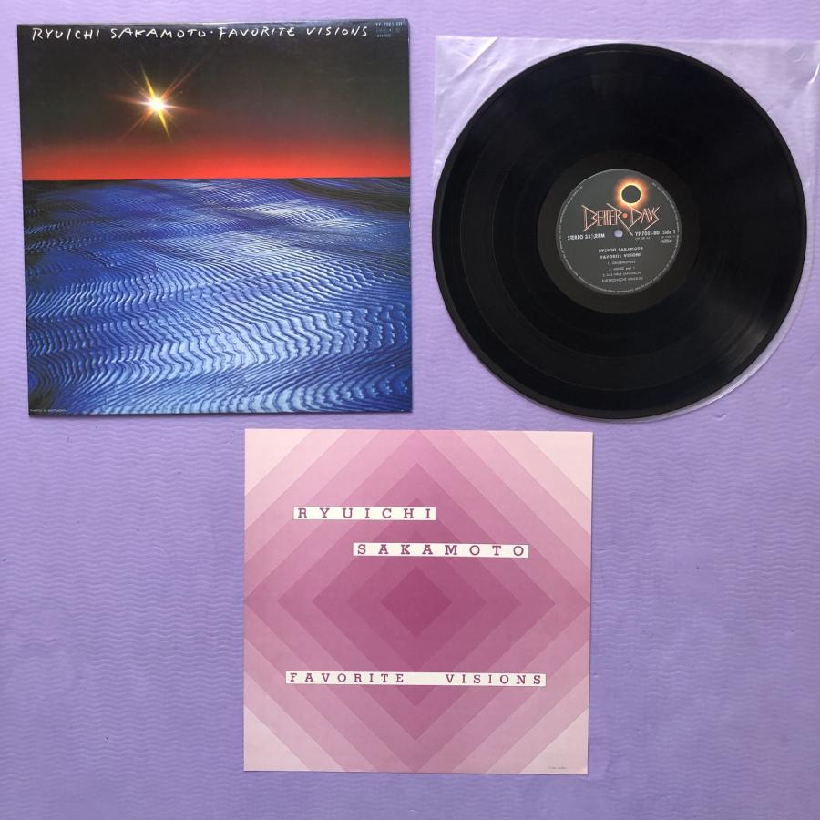 傷なし美盤 美ジャケ 坂本龍一 Ryuichi Sakamoto 1983年 LPレコード Favorite Visions 高橋幸宏 渡辺香津美 山下達郎 小原礼 清水靖晃 :a008095 ...