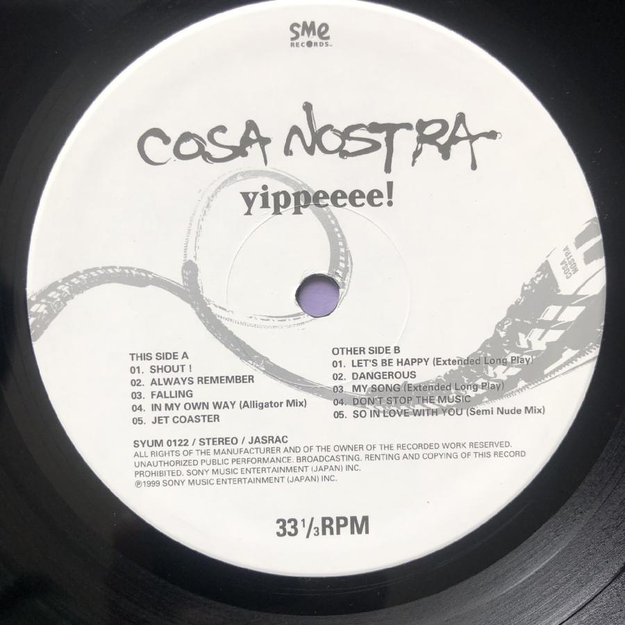 美盤 美ジャケ 激レア コーザ・ノストラ Cosa Nostra 1999年 LPレコード Yippee! オリジナルリリース盤 JET ...