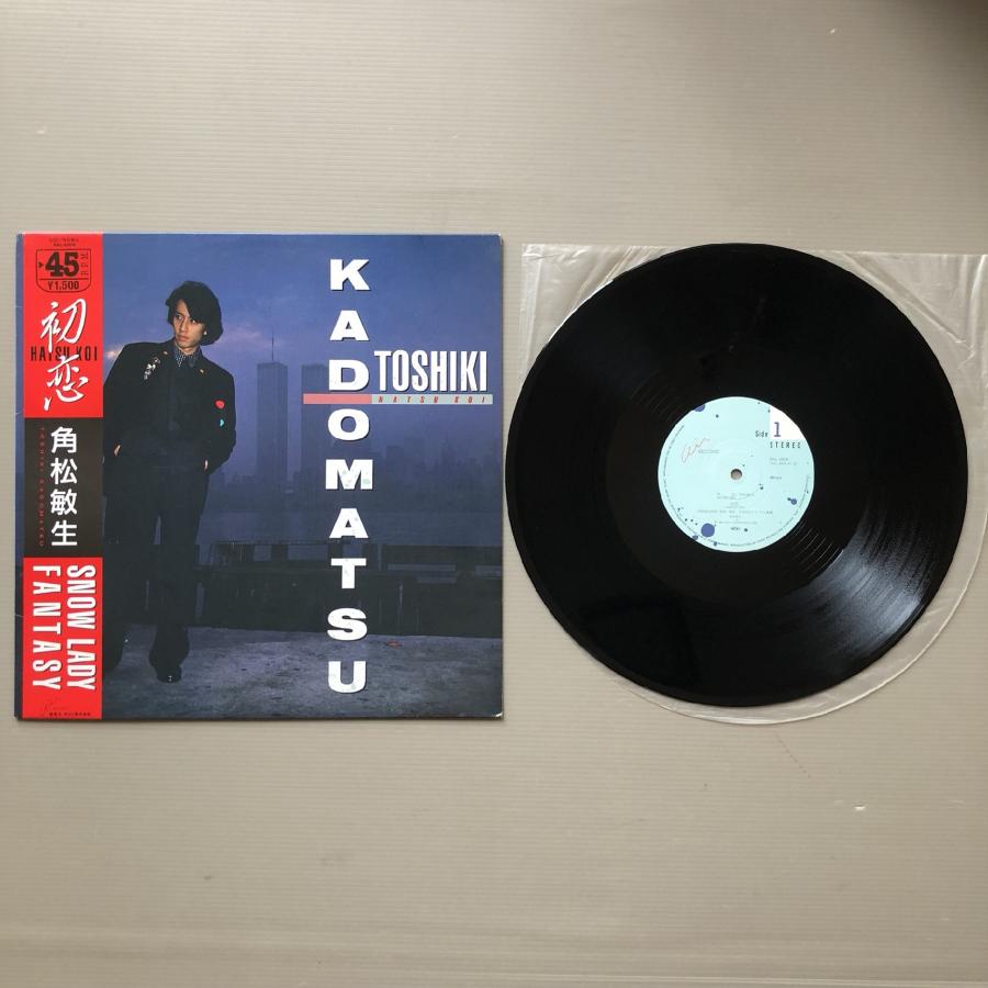 美盤 角松敏生 Toshiki Kadomatsu 1985年 12''EPレコード 初恋 Hatsu Koi 帯付 city pop 吉田美奈子, Marcus Miller ...