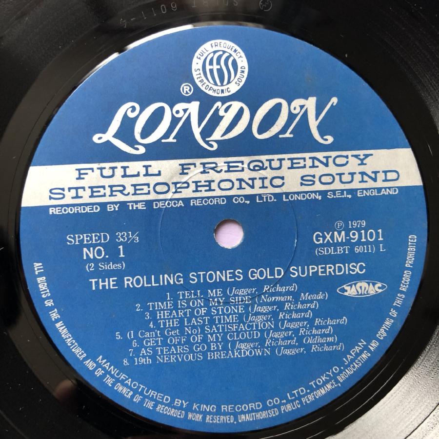 傷なし美盤 激レア ローリング・ストーンズ Rolling Stones 1979年 LPレコード 最新決定版！ Gold Superdisc 国内盤 60年代Stones集 ...