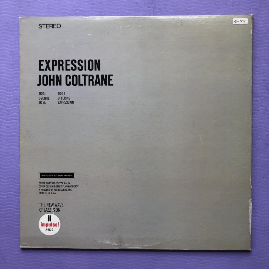 1968-72年 米国盤 ジョン・コルトレーン John Coltrane LPレコード Expression: Jimmy Garrison, Rashied Ali, Alice ...