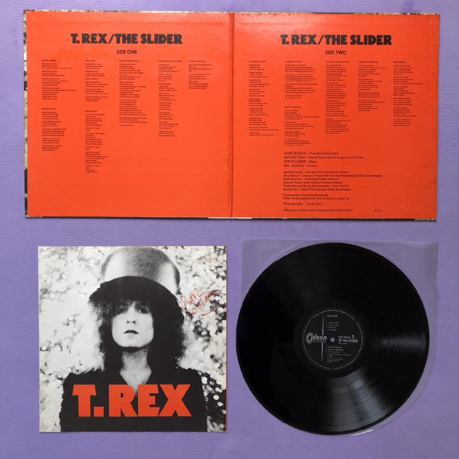 1972年 国内盤 T・レックス T.REX LPレコード ザ・スライダー The Slider: Mark Bolan, Tony Visconti, 12pライナーブック ...