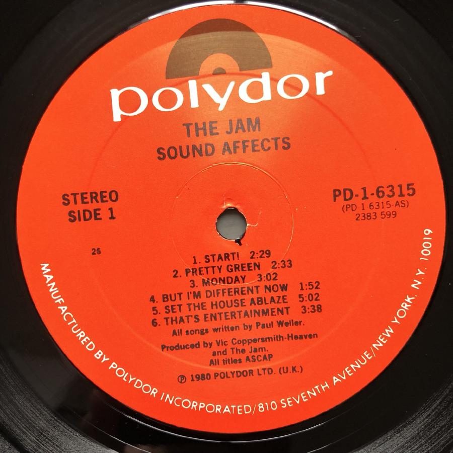 美盤 1981年 米国盤 ザ・ジャム The Jam LPレコード サウンド・アフェクツ Sound Affects Punk / New ...
