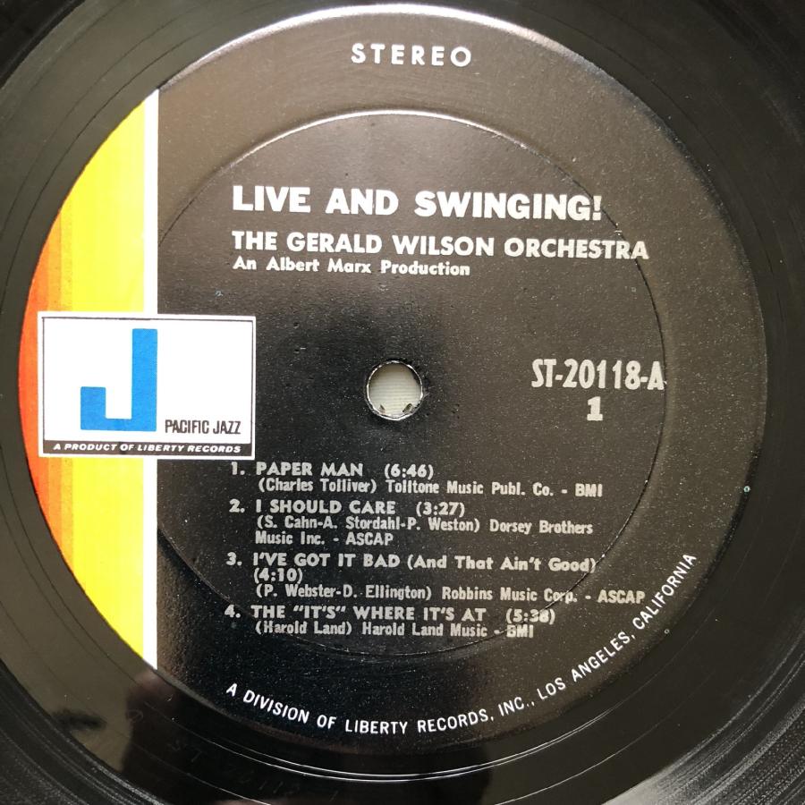 原信夫Collection 良盤 良ジャケ 激レア 1967年 米国オリジナルリリース盤 Gerald Wilson Orchestra LP ...