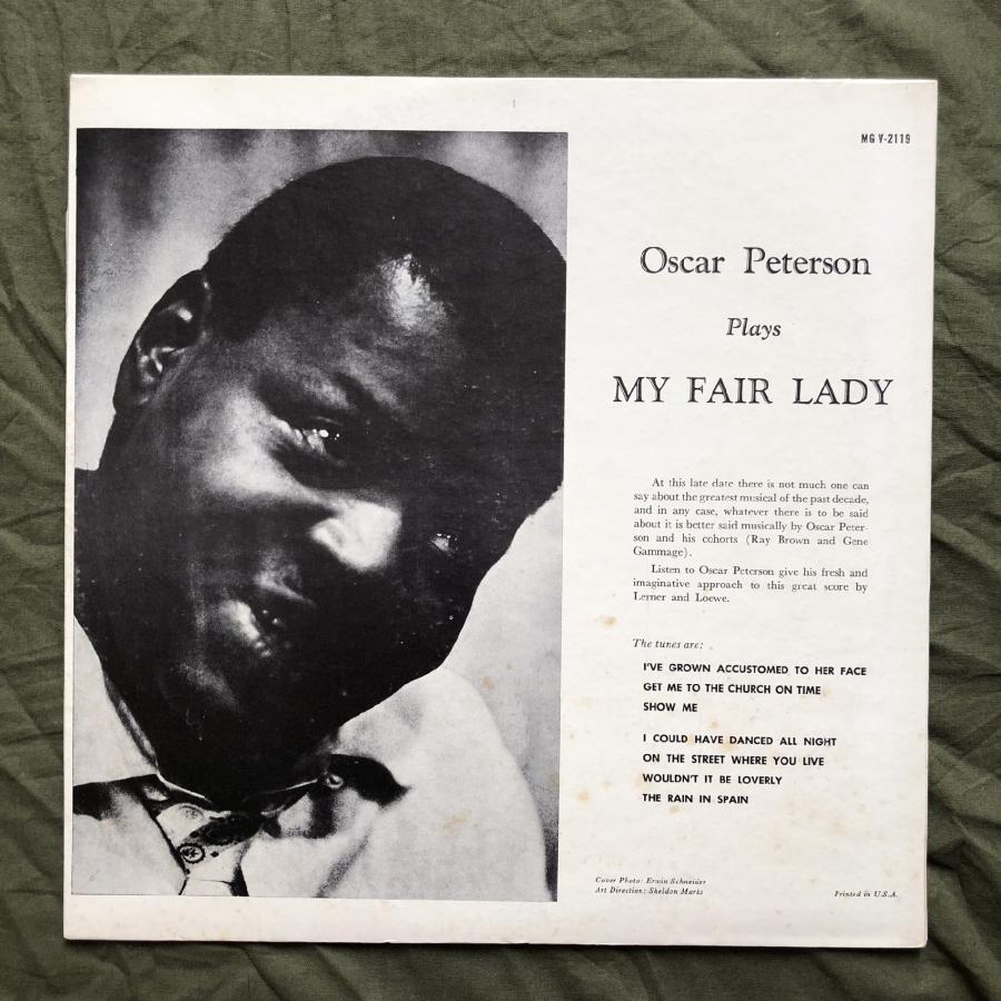 原信夫Collection 美盤 激レア 1958年 米国オリジナル盤 Oscar Peterson LPレコード Plays My Fair ...