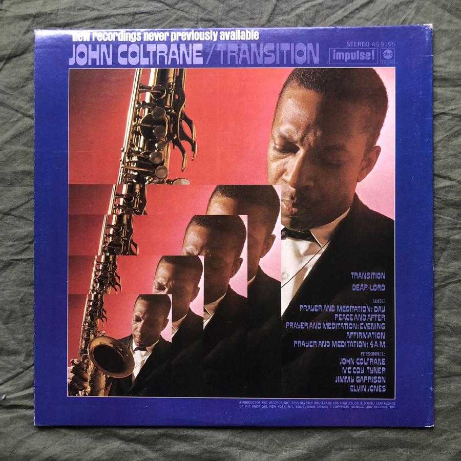 1974年 米国盤AS-9195 John Coltrane LPレコード 変遷 Transition 名盤 1965年録音: McCoy ...