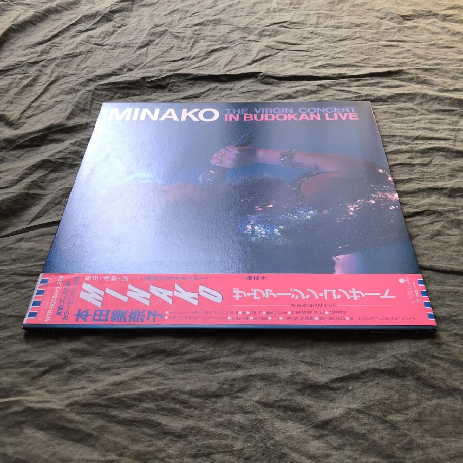 美ジャケ 1987年 本田美奈子 Minako Honda LPレコード Minako ザ・ヴァージン・コンサート Minako Budokan Live 帯付 アイドル :a010015 ...