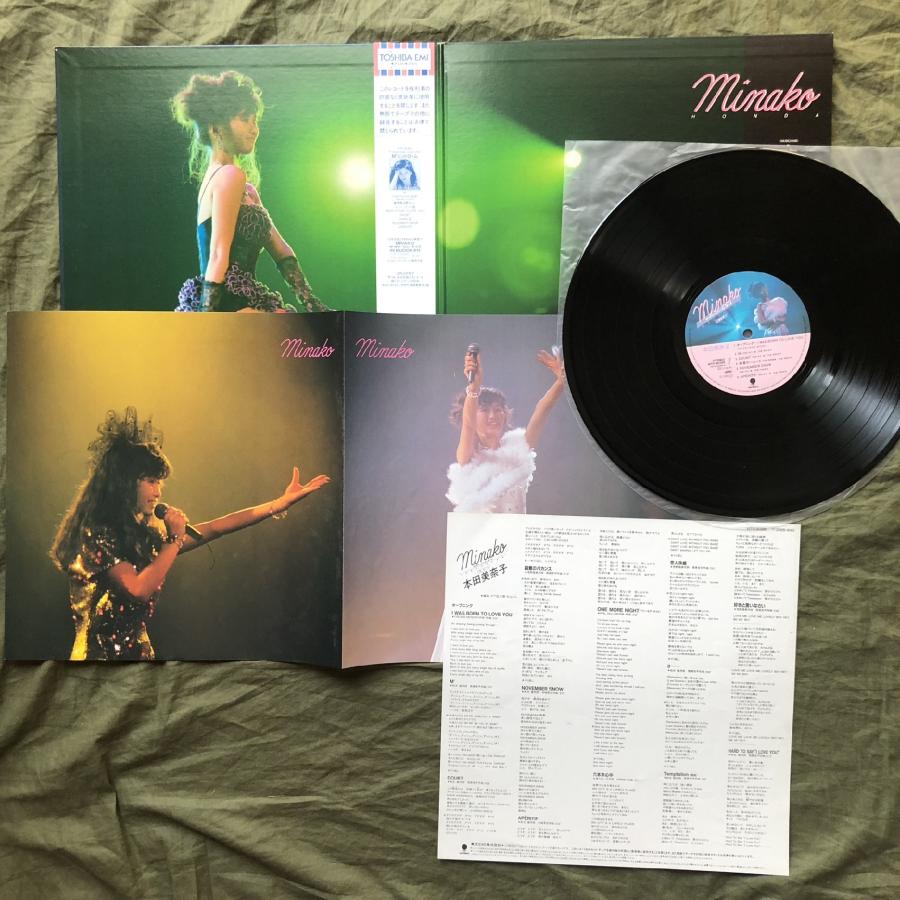 美ジャケ 1987年 本田美奈子 Minako Honda LPレコード Minako ザ・ヴァージン・コンサート Minako Budokan Live 帯付 アイドル :a010015 ...