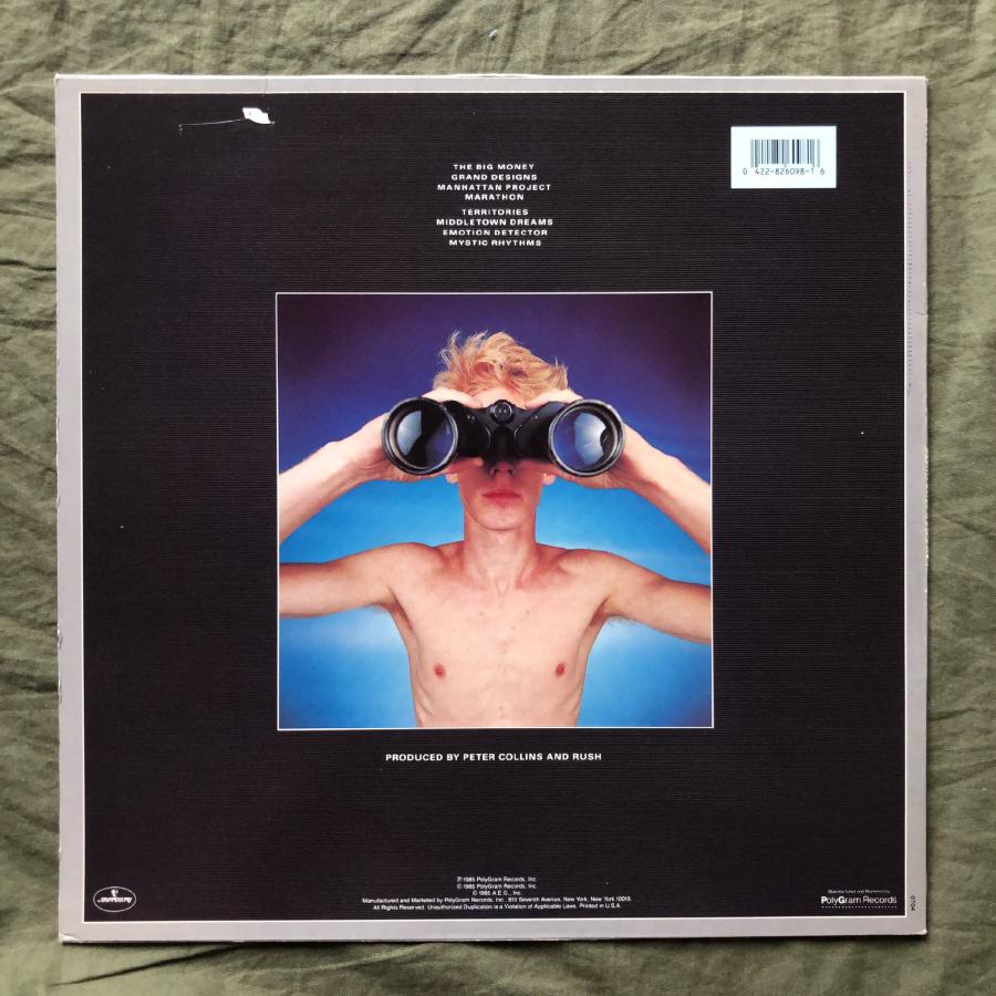 傷なし美盤 MASTERDISK刻印 1985年 米国盤 ラッシュ Rush LPレコード パワー・ウィンドウ Power Windows プログレ Neil Peart,Geddy Lee ...