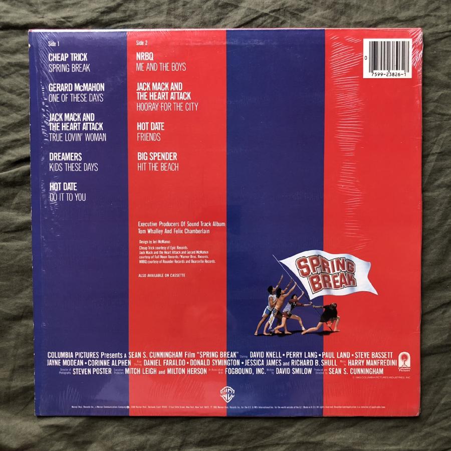 良ジャケ 激レア 1983年 米国盤 オリジナル盤 サントラ Original Soundtrack LPレコード スプリング・ブレイク ...