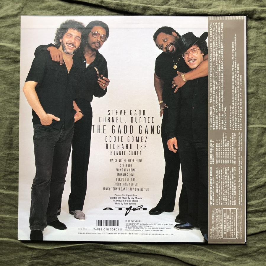 傷なし美盤 美ジャケ ほぼ新品 1986年 国内盤 Gadd Gang LPレコード The Gadd Gang 帯付: Steve Gadd ...