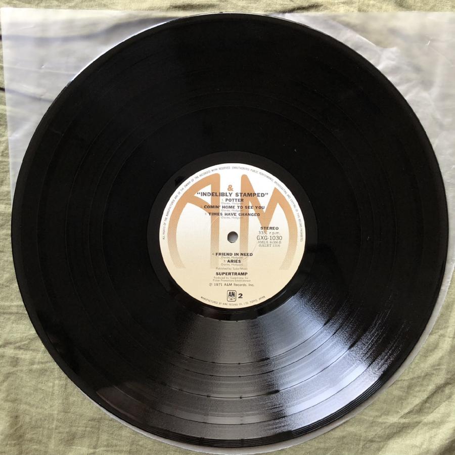 傷なし美盤 1977年 国内盤 スーパートランプ Supertramp LPレコード 消えない封印 Indelibly Stamped ロック ...