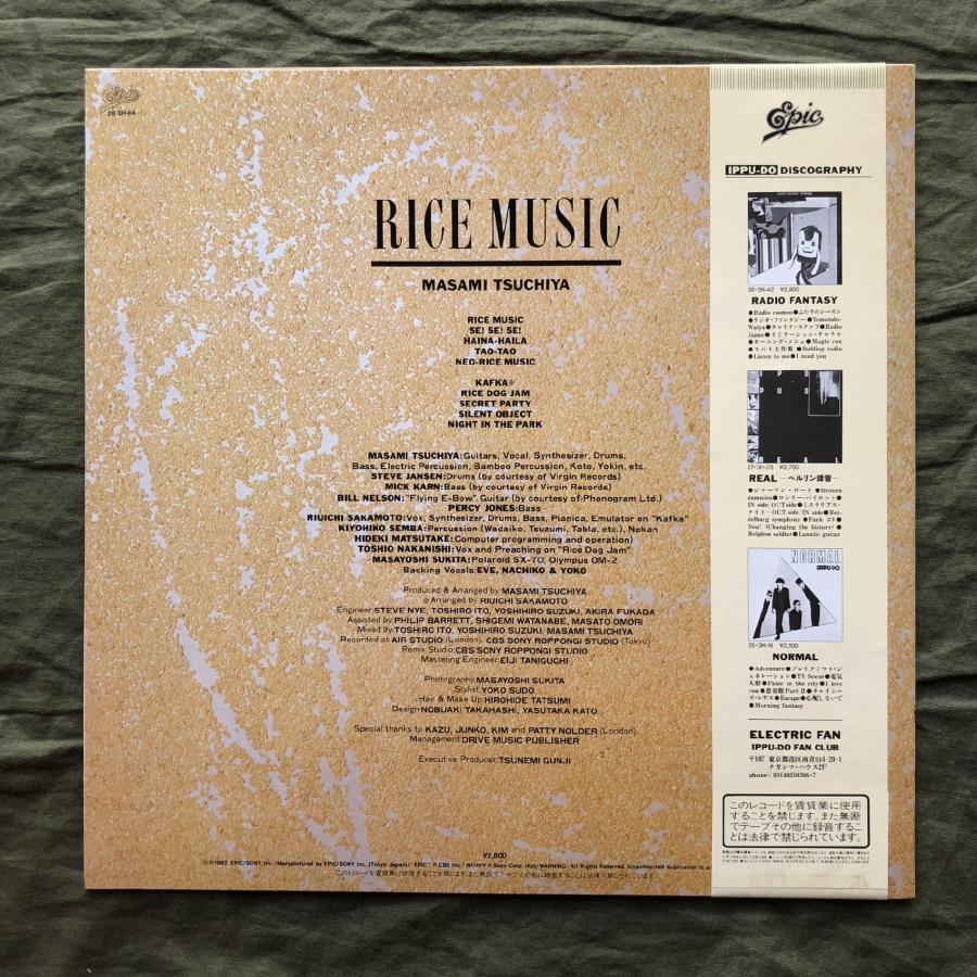 傷なし美盤 美ジャケ ほぼ新品 1982年 土屋昌巳 Masami Tsuchiya LPレコード ライス・ミュージック Rice Music ...