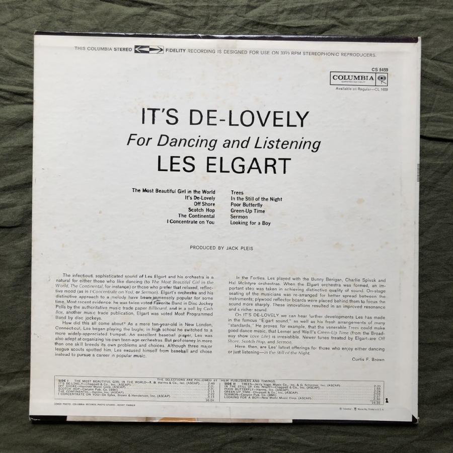 原信夫Collection 美盤 激レア 1961年 CS 8459 米国オリジナル盤 Les Elgart LPレコード "It's De ...