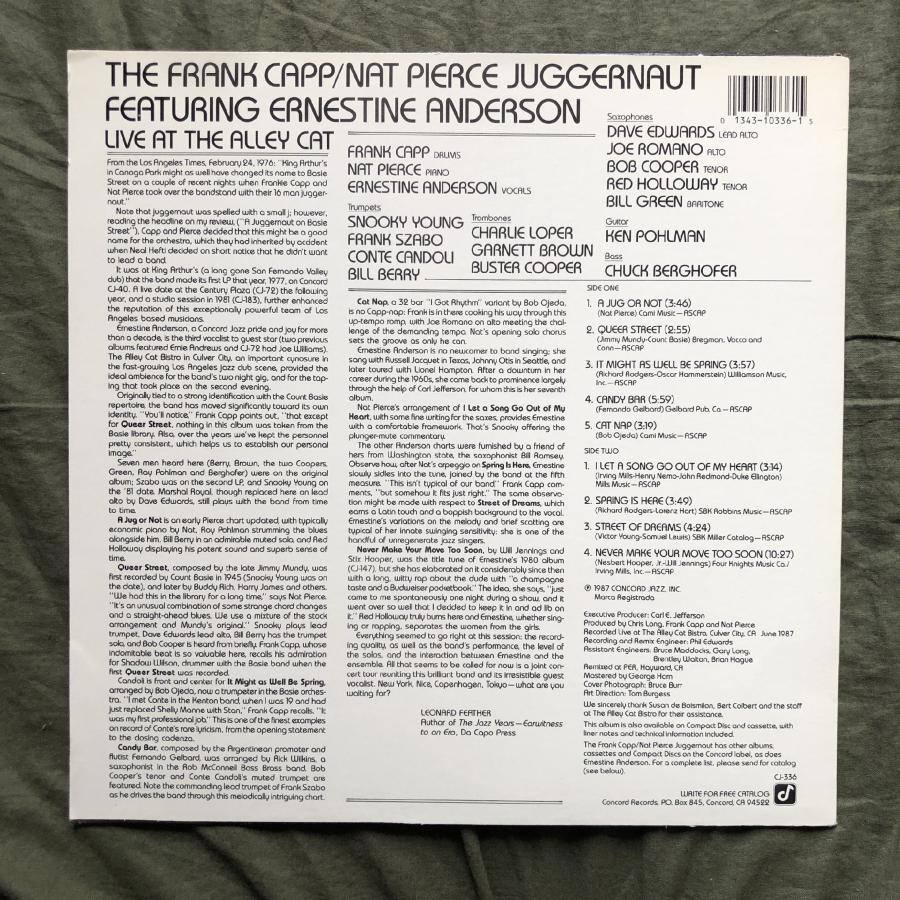 原信夫Collection 美盤 良ジャケ 激レア 1987年 米国本国オリジナル盤 Frank Capp/Pierce Juggernaut ...