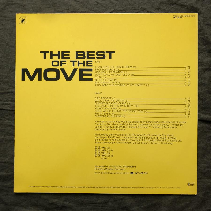傷なし美盤 良ジャケ 激レア 1976年 ドイツ盤 Move LPレコード The Best Of Move: ELOの前身 Jeff ...