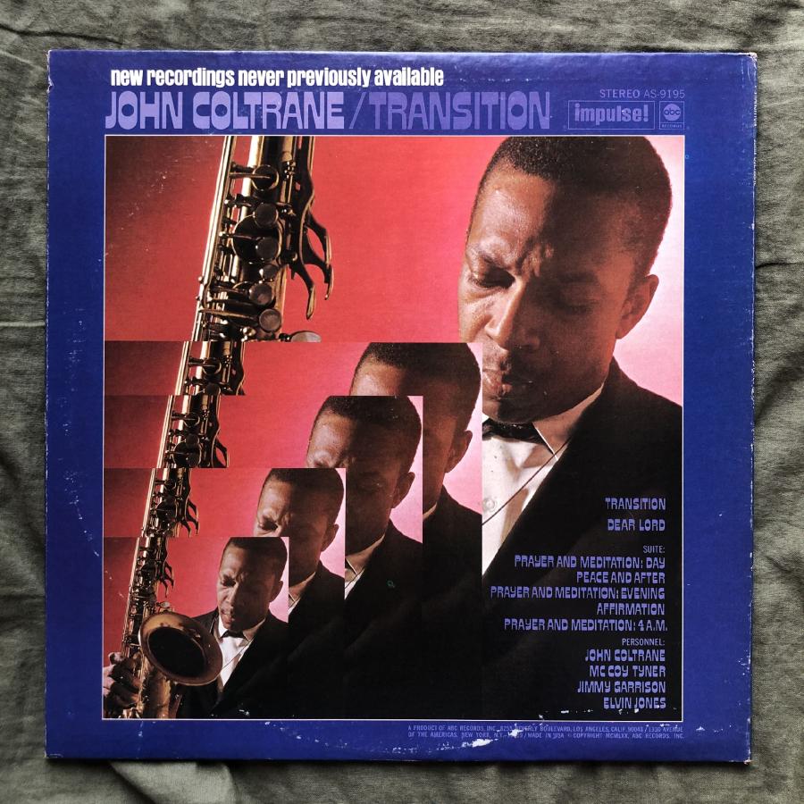 良盤 1973年 AS-9195 米国 本国盤 John Coltrane LPレコード 変遷 Transition 名盤 1965年録音 ...