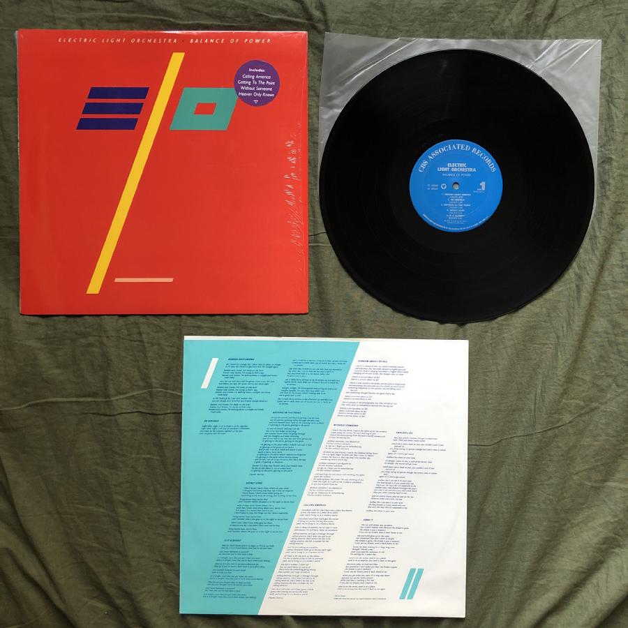 傷なし美盤 美ジャケ STERING刻印 1986年 米国初盤 Electric Light Orchestra (ELO) LPレコード Balance Of Power 名盤 Jeff ...