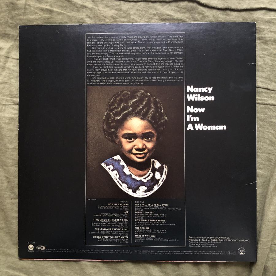 原信夫Collection 良盤 良ジャケ 1970年 米国 本国オリジナルリリース盤 ナンシー・ウィルソン Nancy Wilson LPレコード Now I'm A Woman ...