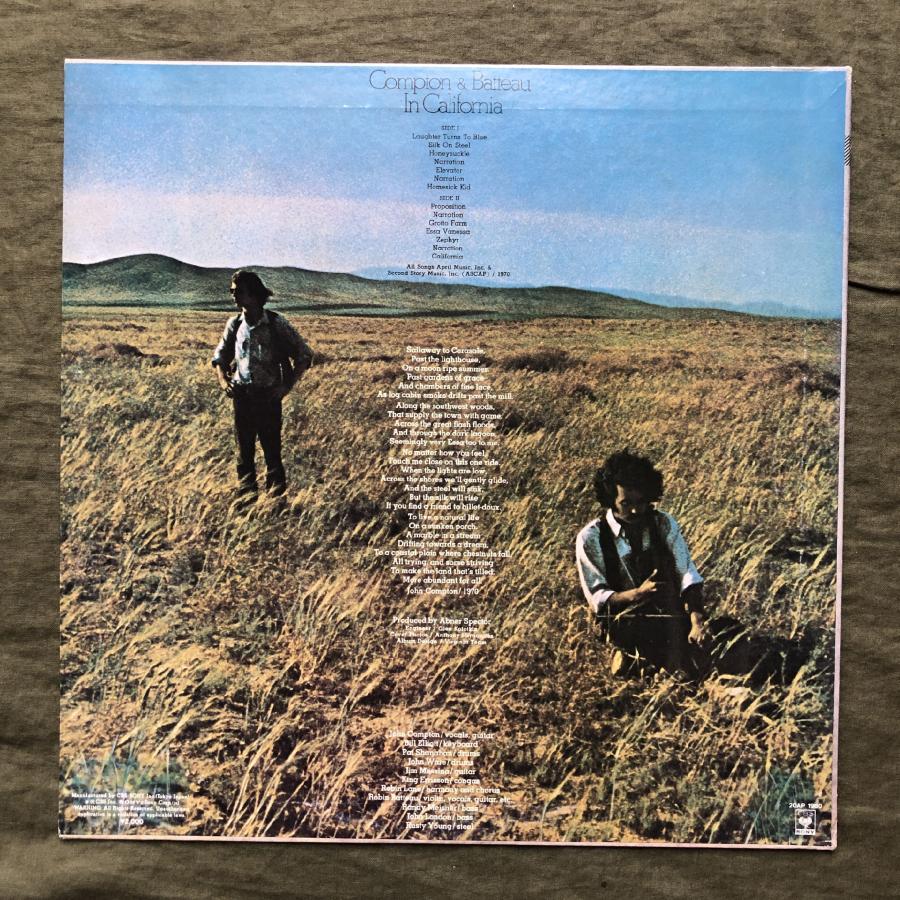 傷なし美盤 美ジャケ 1981年 国内盤 Compton & Batteau LPレコード In California: Robin ...