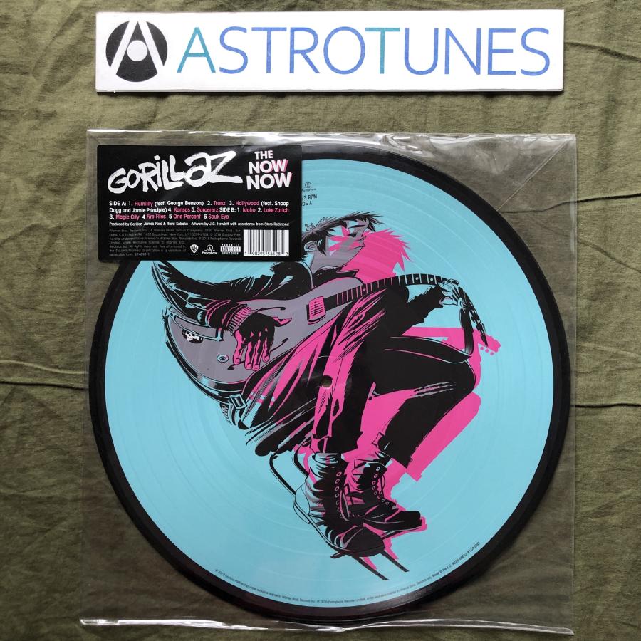 良盤 良ジャケ 激レア 2019年 英国盤 ゴリラズ Gorillaz ピクチャーLPレコード The Now Damon Albarn ...
