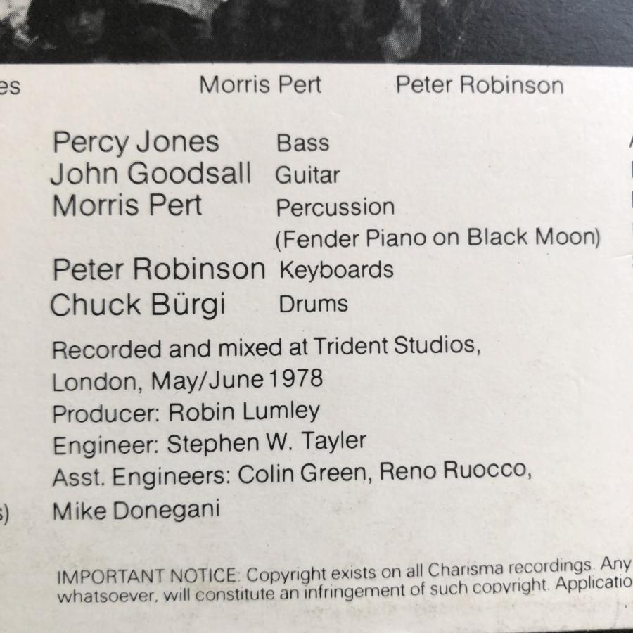 傷なし美盤 1978年 英国 本国初盤 ブランドX Brand X LPレコード Masques フュージョン Percy Jones ...