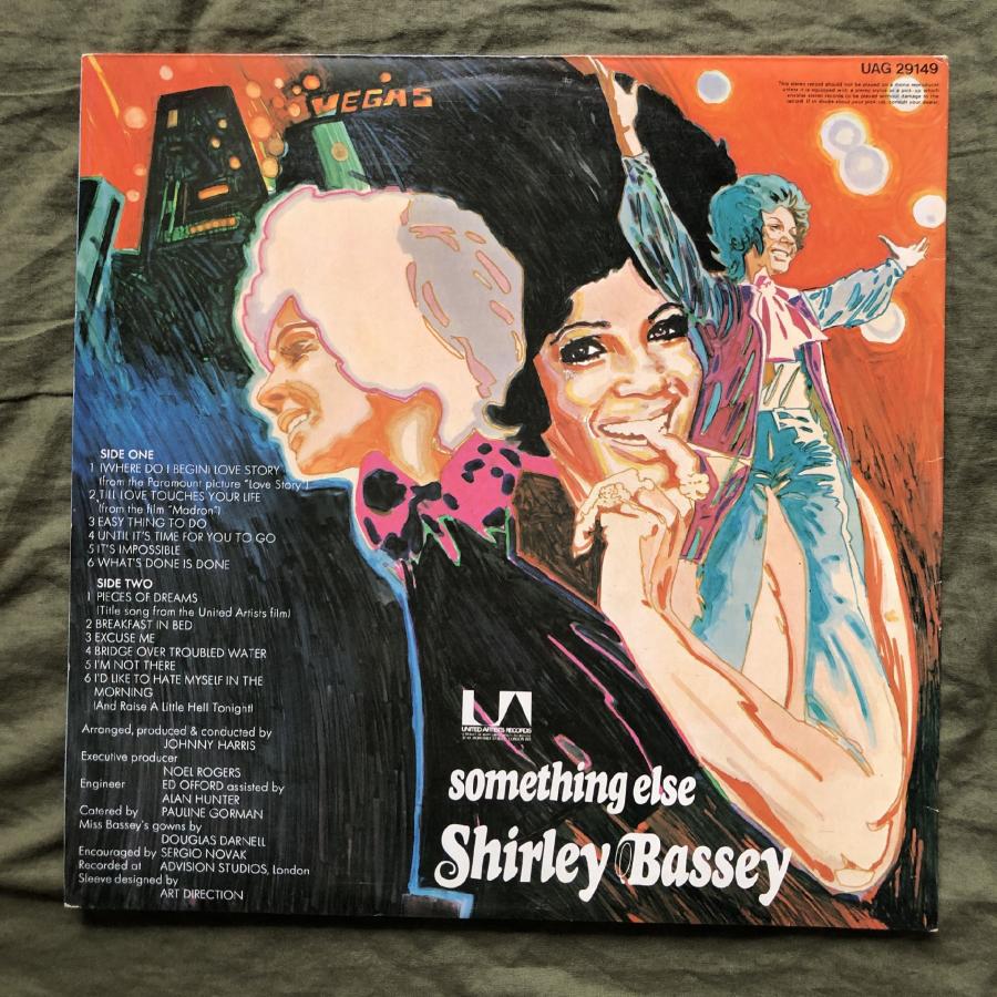 良盤 良ジャケ 1971年 米国 本国盤 シャーリー・バッシー Shirley Bassey LPレコード Something Else ジャズ Love Story : ASTROTUNES ...