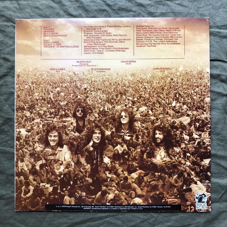 美盤 レア盤 STERING刻印 1978年 米国初盤 Brand X LPレコード Masques フュージョン Percy Jones, John Goodsall, Peter ...