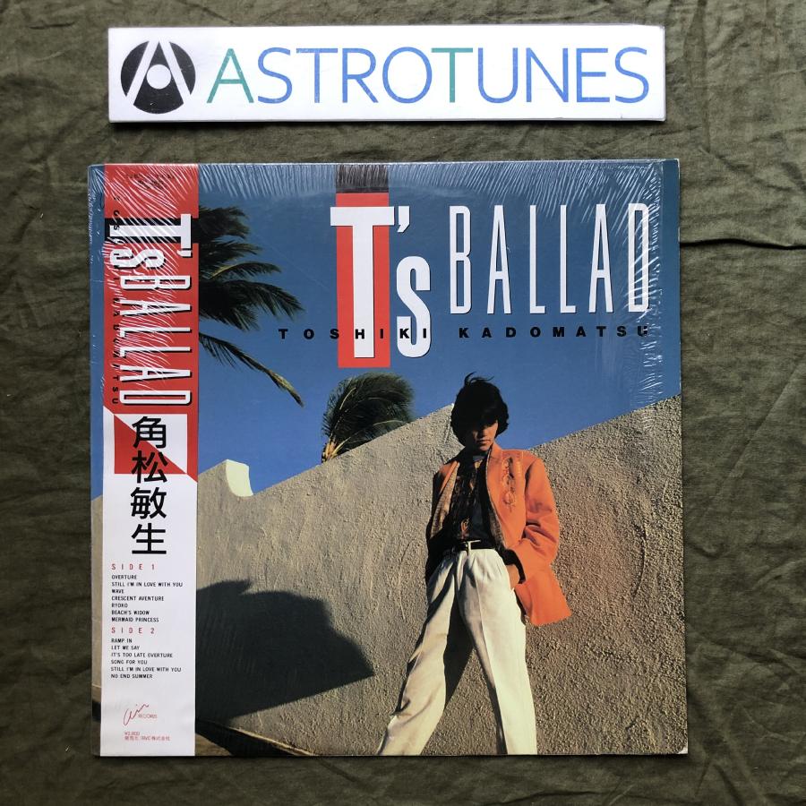 美盤 1985年 角松敏生 Toshiki Kadomatsu LPレコード T's Ballad T's Ballad 帯付 シティポップ ...