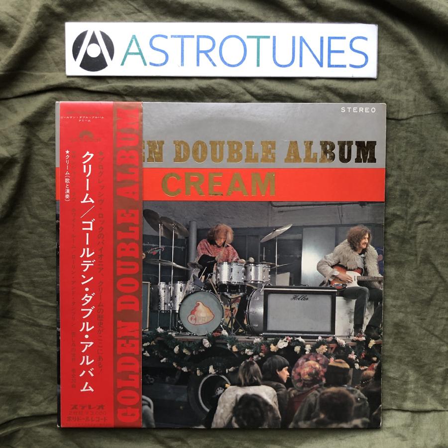 美盤 1971年 クリーム Cream 2枚組LPレコード Golden Double Album 帯付 Eric Clapton ...