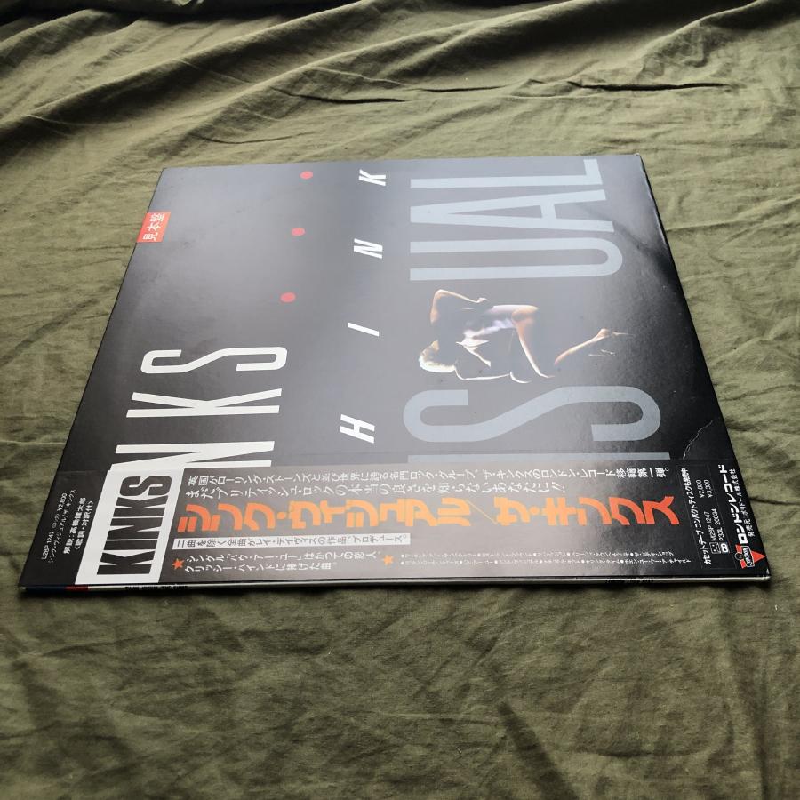 傷なし美盤 レア盤 プロモ盤 両面マト111 1987年 国内盤 キンクス The Kinks LPレコード Think Visual 帯付 Working At Factory ...