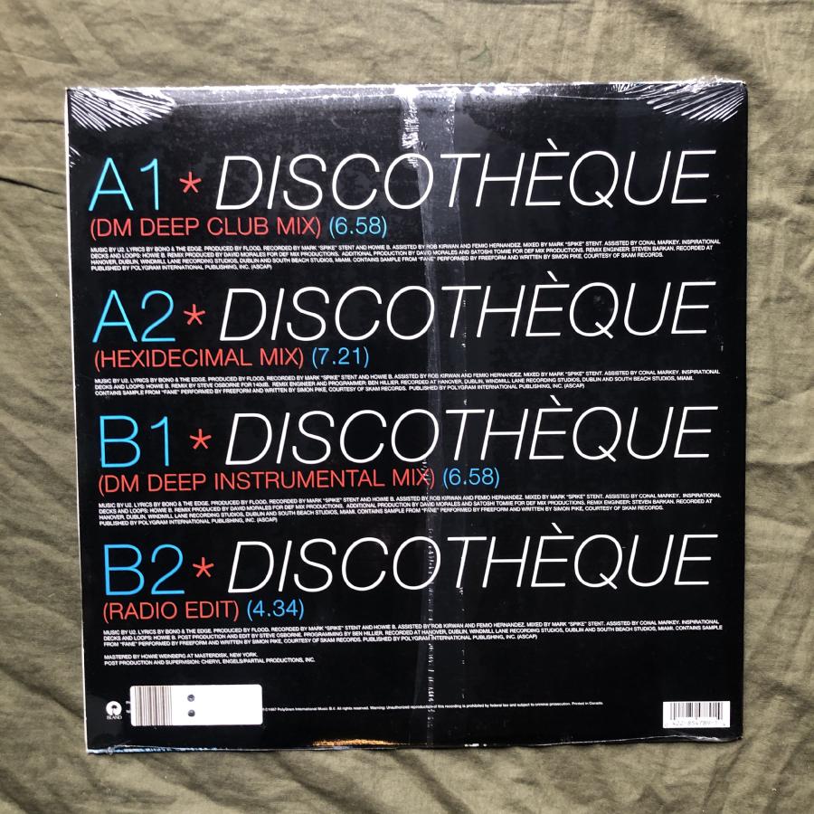 未開封新品 貴重デッドストック 1997年 米国初盤 U2 12''EPレコード Discotheque: Bono, Edge : ASTROTUNES Yahoo!ショップ - 通販 ...