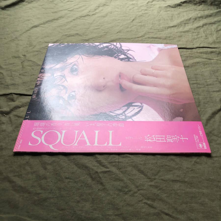 傷なし美盤 美ジャケ 1980年 松田聖子 Seiko Matsuda LPレコード スコール Squall 帯付 アイドル 今剛 松原正樹 吉川忠英 佐藤準 ペッカー ...
