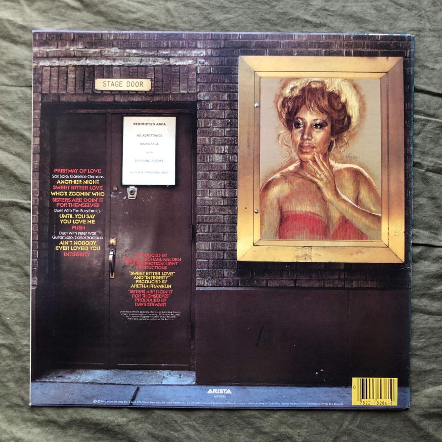 良盤 STERING刻印 1985年 米国 本国オリジナルリリース盤 Aretha Franklin LPレコード Who's Zoomin' Who? Annie Lennox ...