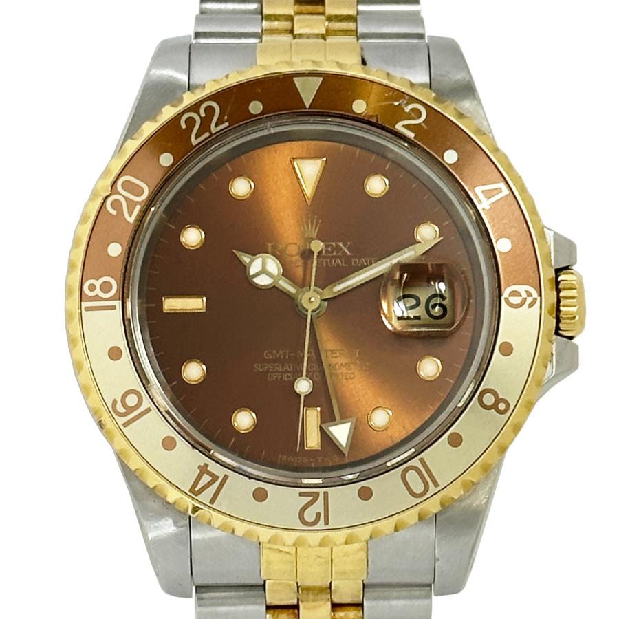 GMTマスターII 値下げ ROLEX ロレックス 16713 Gmt Master II GMTマスター2 ブラウン 1987年 自動巻き ...