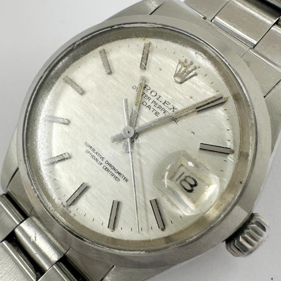 ROLEX ロレックス 1500 Oyster Perpetual Date オイスターパーペチュアル シルバーモザイク 自動巻き J64983 : j64983 : tiamヤフー ...