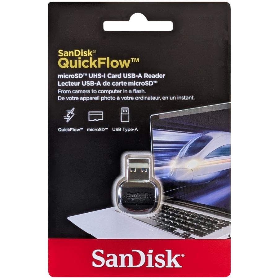 SanDisk サンディスク SDDR-B731-GN6NN 並行輸入品 QuickFlow microSD UHS-I Card USB-A ...