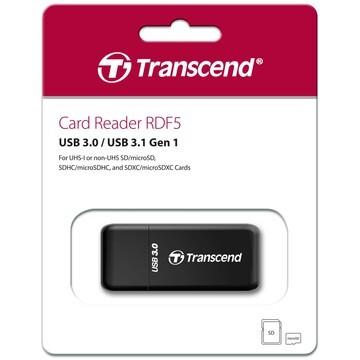 Transcend トランセンドジャパン TS-RDF5K USB3 Gen1 カードリーダー ブラック : 0760557823483 ...