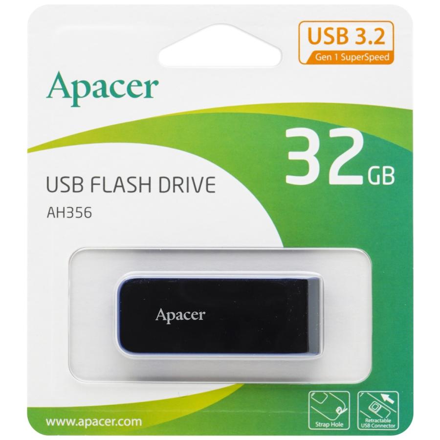 Apacer アペイサー AP32GAH356B-1 AH356 USB 3.2 Gen1 Flash Drive 32GB : アスビック - 通販 - Yahoo!ショッピング