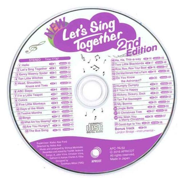 NEW Let's Sing Together 2nd Edtion Music CD/有名な英語の歌（CDのみ） : Asukabc ...