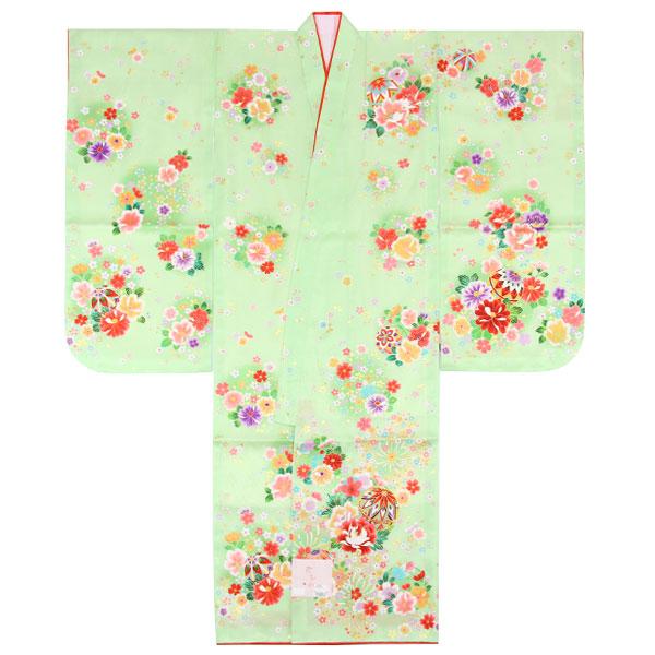 七五三 着物 新品 正絹 着物 7歳用 販売 お正月 ひな祭り 毬 緑 あすかや [商品番号pt3846] :pt3846:あすかや ...