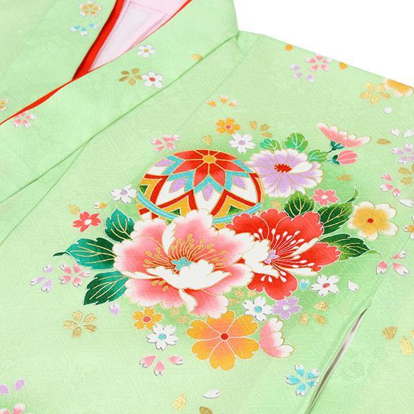 七五三 着物 新品 正絹 7歳用 販売 お正月 ひな祭り 毬 緑 あすかや [商品番号pt3846] : あすかや Yahoo!ショッピング店 ...