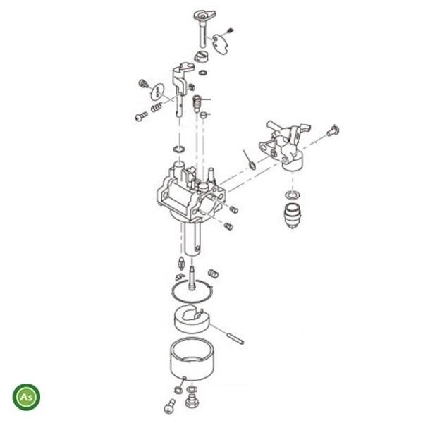 ウイングモア用キャブレター ロビンエンジン キャブレターAY WM616,WM626,WM636A,WM716,WM726TL,WM736,WM736A,WM624 88-276-62302 ...